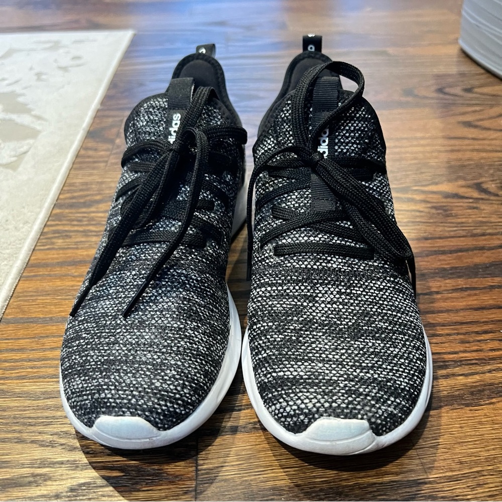 Adidas Cloud Foam Sneakers Black And White - Gem